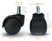 China 50mm Office Chair Casters for sale