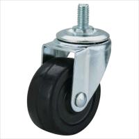 China 40mm stem swivel caster soft rubber wheels for wood floors for sale