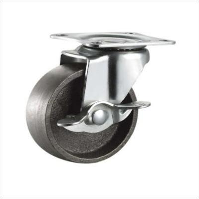 China steel casters locking wheels vintage casters 2 in for sale