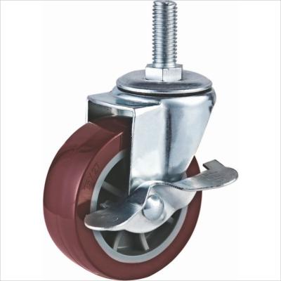 China small caster PU wheels 1.5 inch for sale