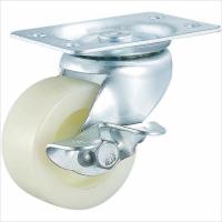 China Locking Wheels Nylon Castor Wheels With Brakes 3 In for sale