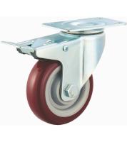 China 4 inch PVC locking wheels for sale