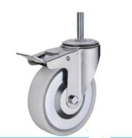 China Locking 6 inch Stem nylon  trolley castors for sale