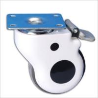 China swivel top plate TPR hospital bed casters 3 inch for sale