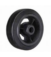China 4 inch  heavy duty rubber wheels iron casters rubber caster for sale