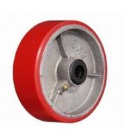 China heavy duty cast iron PU caster wheels 4 inch for sale