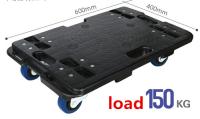 China 4 wheel dolly 300lbs plastic dolly cart for sale