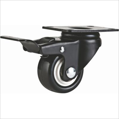 China 2 inch polyurethane wheels  furniture castors for sale