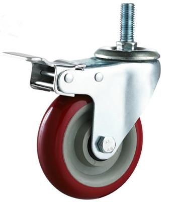 China 4 inch threaded stem swivel wheels for sale