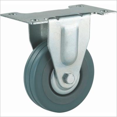 China rubber caster wheels wooden floor  small caster manufacturer 5 in for sale