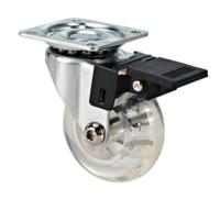 China 1.5 inch furniture caster wheel locking wheels pu caster for sale