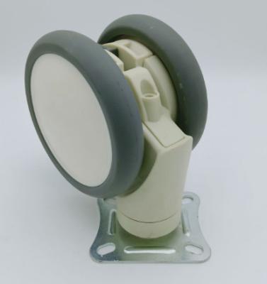 China TPR medical twin wheel caster 5 inch for sale