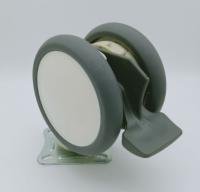 China thermoplastic rubber twin wheel for hospital bed for sale