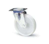 China 4 Inch heavy duty trolley Wheels white nylon casters swivel wheels 150kgs for sale