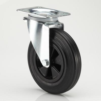 China Waste container rubber caster 200mm for sale