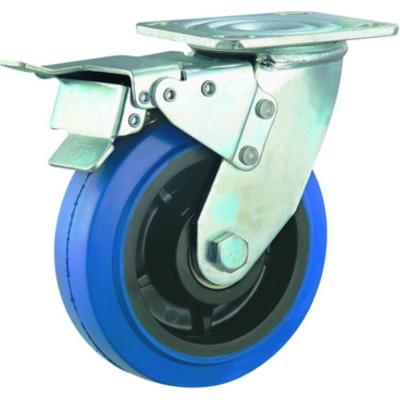 China 6 Inch  Rubber Caster Wheels For Garbage Container for sale