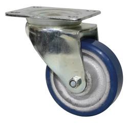 China 4 inch swivel aluminium casters rubber trolley wheels 300lbs for sale