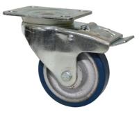 China 6 inch aluminium wheels rubber wheel for trolley for sale