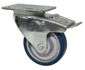 China 6 inch aluminium wheels rubber wheel for trolley for sale