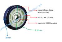 China Aviation Airport Baggage Conveyor Carousel Wheel Caster for sale