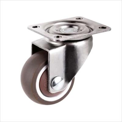 China small caster tiny grey TPR rubber wheels furniture castors 1 inch for sale