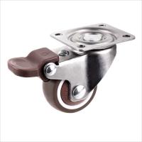 China small rubber trolley wheels grey TPR furniture casters 2 inch for sale