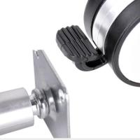 China 2.5'' Urethane Twin Caster With Brakes For Furniture And Sofa for sale