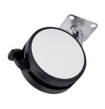 China 82mm Locking PU Castor Wheel For Furnitures for sale