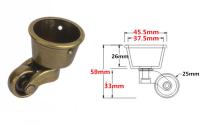China Vintage Copper Sofa Caster for sale