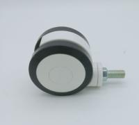 China medical caster PU twin wheels with stem 5 Inch for sale