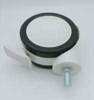 China hospital bed wheel with screw stem 3 inch for sale