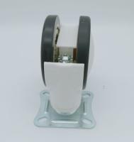 China Swivel Hospital Bed Wheel Urethane Casters Wooden Floors 5 Inch for sale