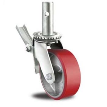 China 8 Inch Urethane Casters Scaffold Castors Ladder Frame Scaffolding 300kgs for sale