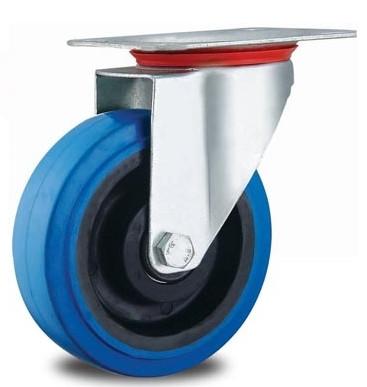 China 8'' Rubber Castor Wheel Trolley Castors Wooden Floor 200mm for sale