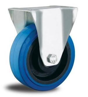 China 6 Inch Trolley Castors Truck Casters Rubber Castor Wheel 160mm for sale