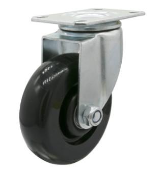 China 4 Inch Nylon Wheels With Bearings Swivel Caster PP Caster Wheels Zinc Coated for sale