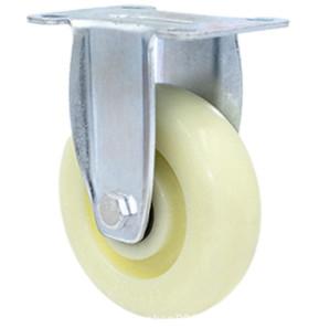 China 4 Inch Nylon Caster Wheel Fixed Casters Rigid Caster Wheels for sale