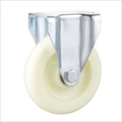 China 5 Inch Nylon Trolley Wheels Rigid Caster Fixed Castors for sale