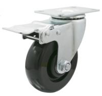 China 100mm Lockable Caster Wheels Caster Wheels With Brakes Nylon Casters for sale