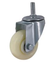 China 75mm stem casters swivel wheels nylon castors plastic wheels for sale