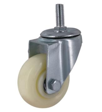 China 75mm stem casters swivel wheels nylon castors plastic wheels for sale
