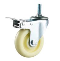 China 5 Inch Locking Swivel Casters Nylon Trolley Wheels Furniture Castors for sale