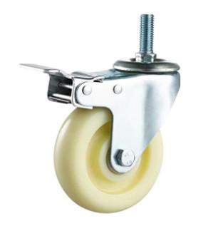 China 5 Inch Locking Swivel Casters Nylon Trolley Wheels Furniture Castors for sale