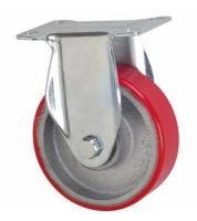 China 4 Inch Iron Casters Polyurethane Caster Wheel for sale