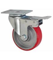 China 3 inch Locking Wheels Pu Caster Swivel Casters for sale