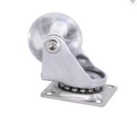 China 35mm clear caster polyurethane wheels  furniture casters swivel wheels for sale