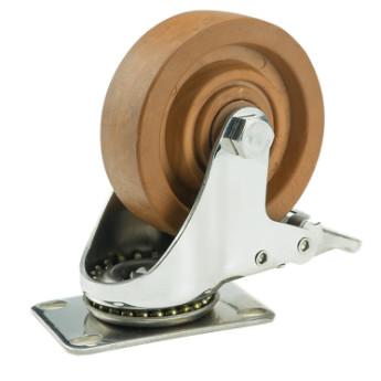 China 100mm Locking Casters High Temp Caster Wheels Heat Resistant Caster Wheels for sale
