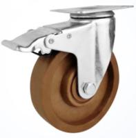 China 125mm Locking Caster Wheels High Temp Oven Casters Phenolic Wheel for sale