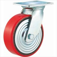 China polyrethane wheels cast iron heavy duty castors 5 inch for sale