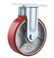 China trolley wheel heavy duty polyurethane casters 5 inch for sale